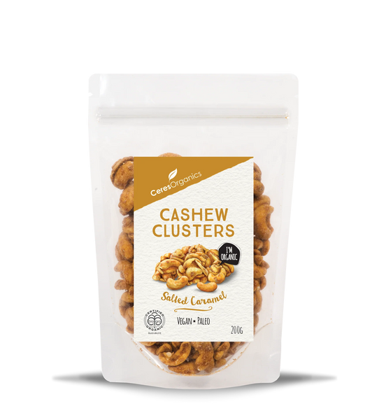 Ceres Organics Organic Cashew Clusters, Salted Caramel 200g On-line | IE Produce. – ie-produce